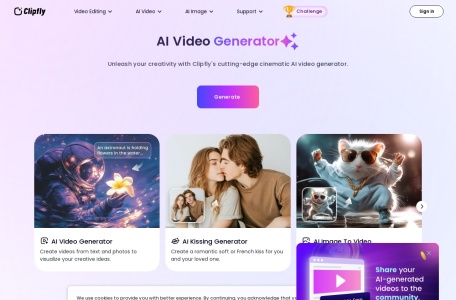 Clipfly：一站式AI视频制作平台，轻松打造专业级视频体验 | LBB.AI Toolbox (Link, Build, Beyond)
