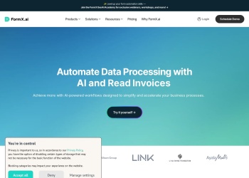 FormX.ai：AI驱动的数据提取神器，助力企业高效运营 | LBB.AI Toolbox (Link, Build, Beyond)