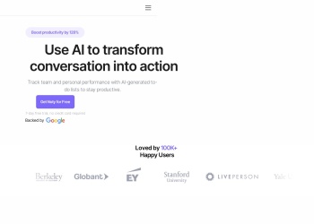 Noty.ai：AI驱动的会议助理，提升团队生产力 | LBB.AI Toolbox (Link, Build, Beyond)