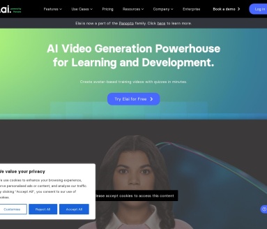 Elai.io：AI驱动的文本到视频生成平台 | LBB.AI Toolbox (Link, Build, Beyond)
