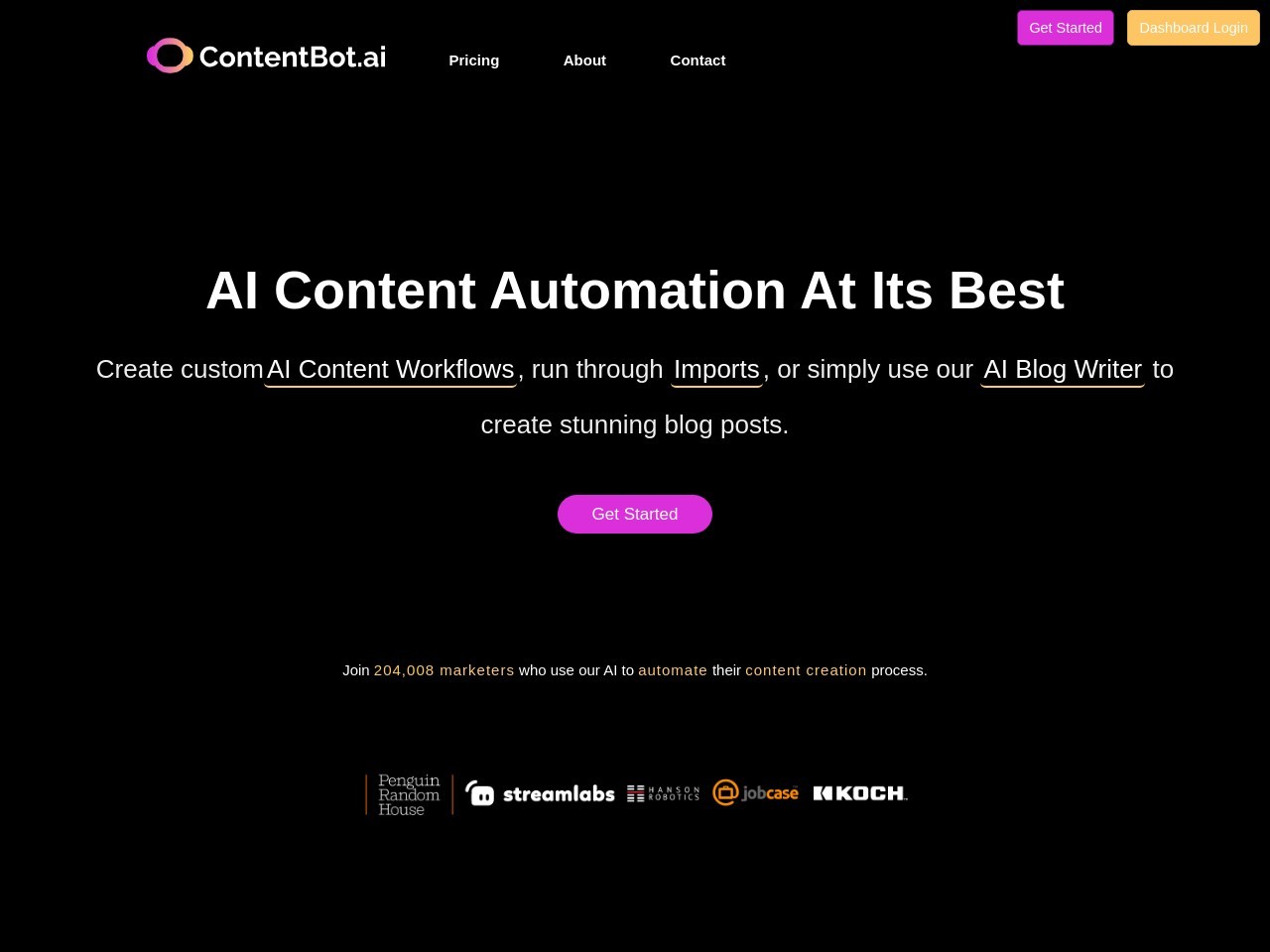 ContentBot：AI驱动的内容自动化与工作流平台 | LBB.AI Toolbox (Link, Build, Beyond)