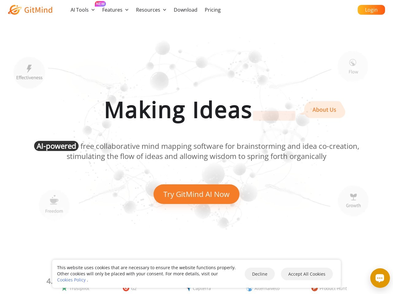 GitMind: AI-Powered Free Mind Mapping Tool | LBB.AI Toolbox (Link, Build, Beyond)