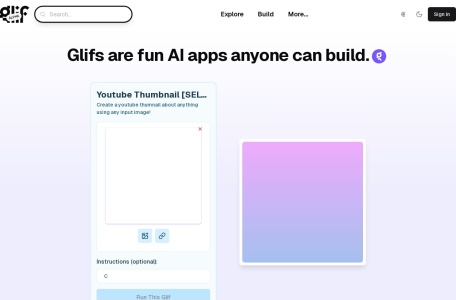 Glif: No-Code AI Application Building Platform for Effortless Creation of Personalized AI Tools ...