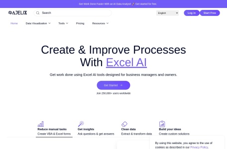 Ajelix: AI-Powered Excel and Google Sheets Tools to Enhance Data Processing Efficiency | LBB.AI ...