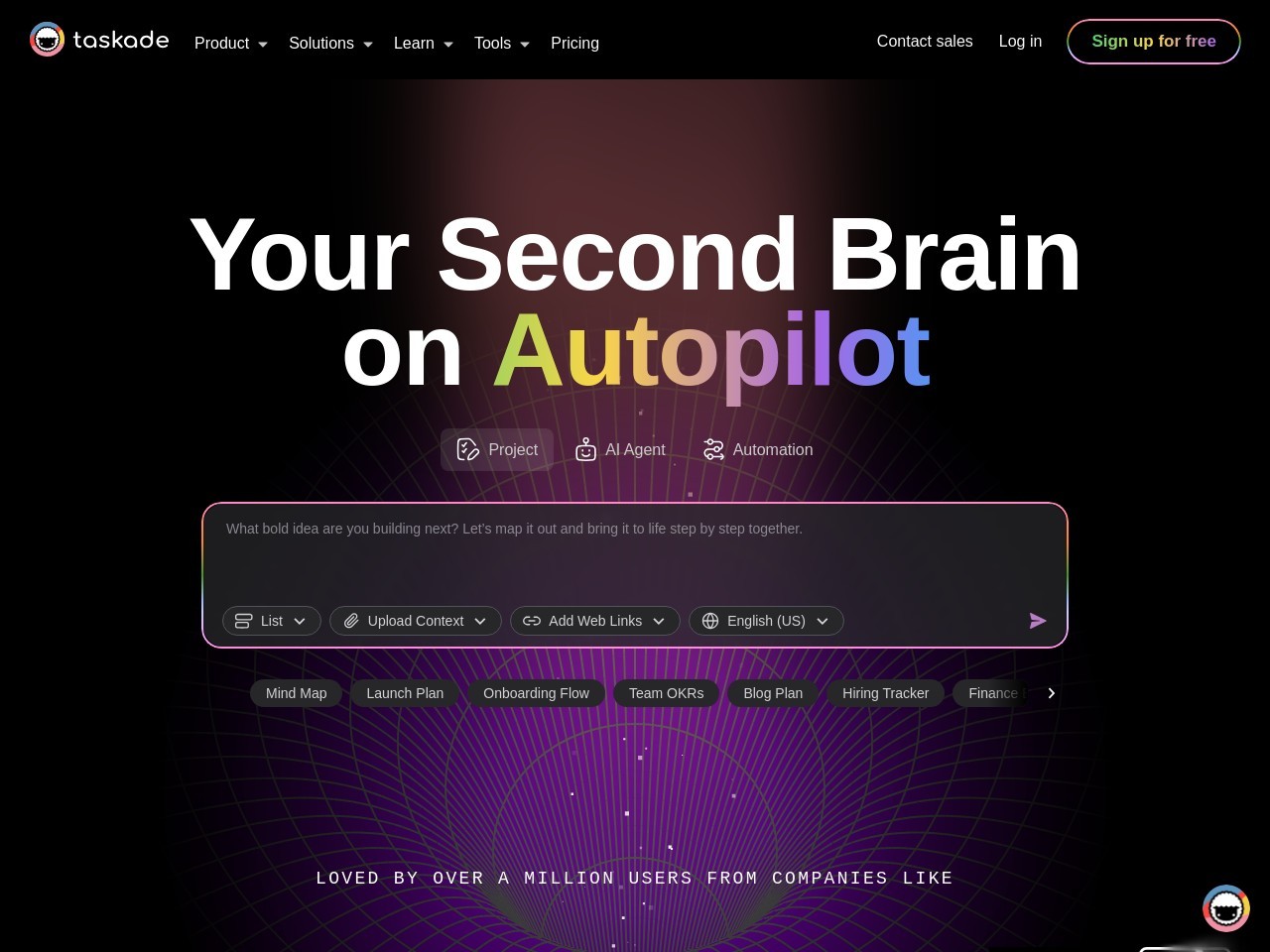 Taskade: AI-Powered Multifunctional Team Collaboration Platform | LBB.AI Toolbox (Link, Build ...
