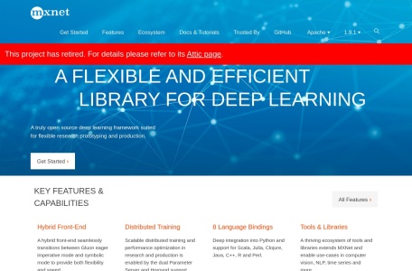 Apache MXNet: A Flexible and Efficient Deep Learning Framework | LBB.AI Toolbox (Link, Build ...